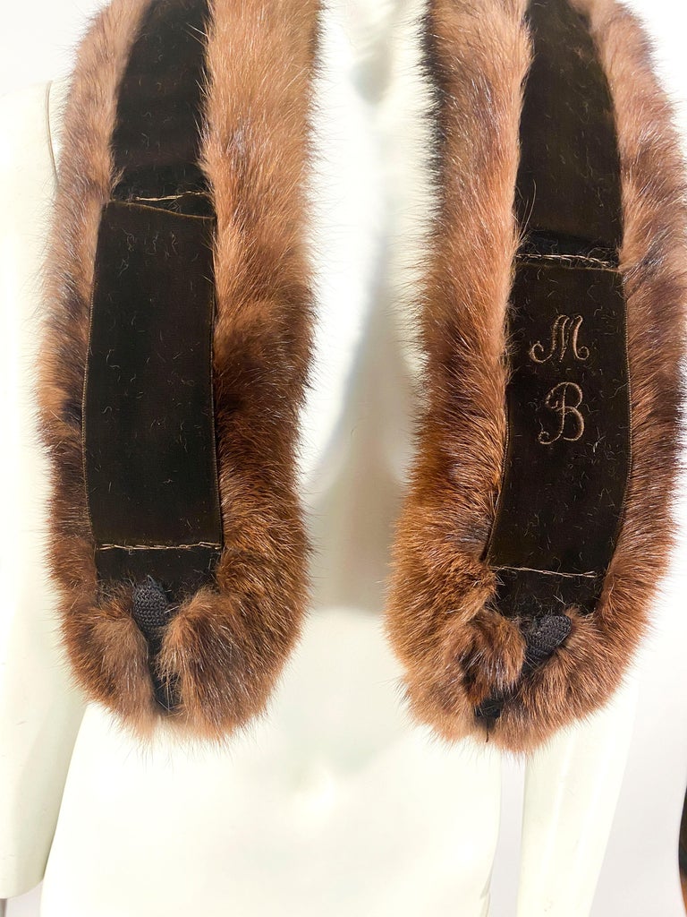 Chocolate Brown Sable Scarf/Collar at 1stDibs