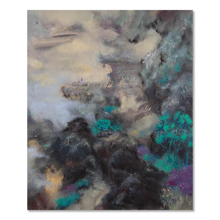 Chong Liu - Chong Liu Abstract Original Oil Painting "Untitled" For ...