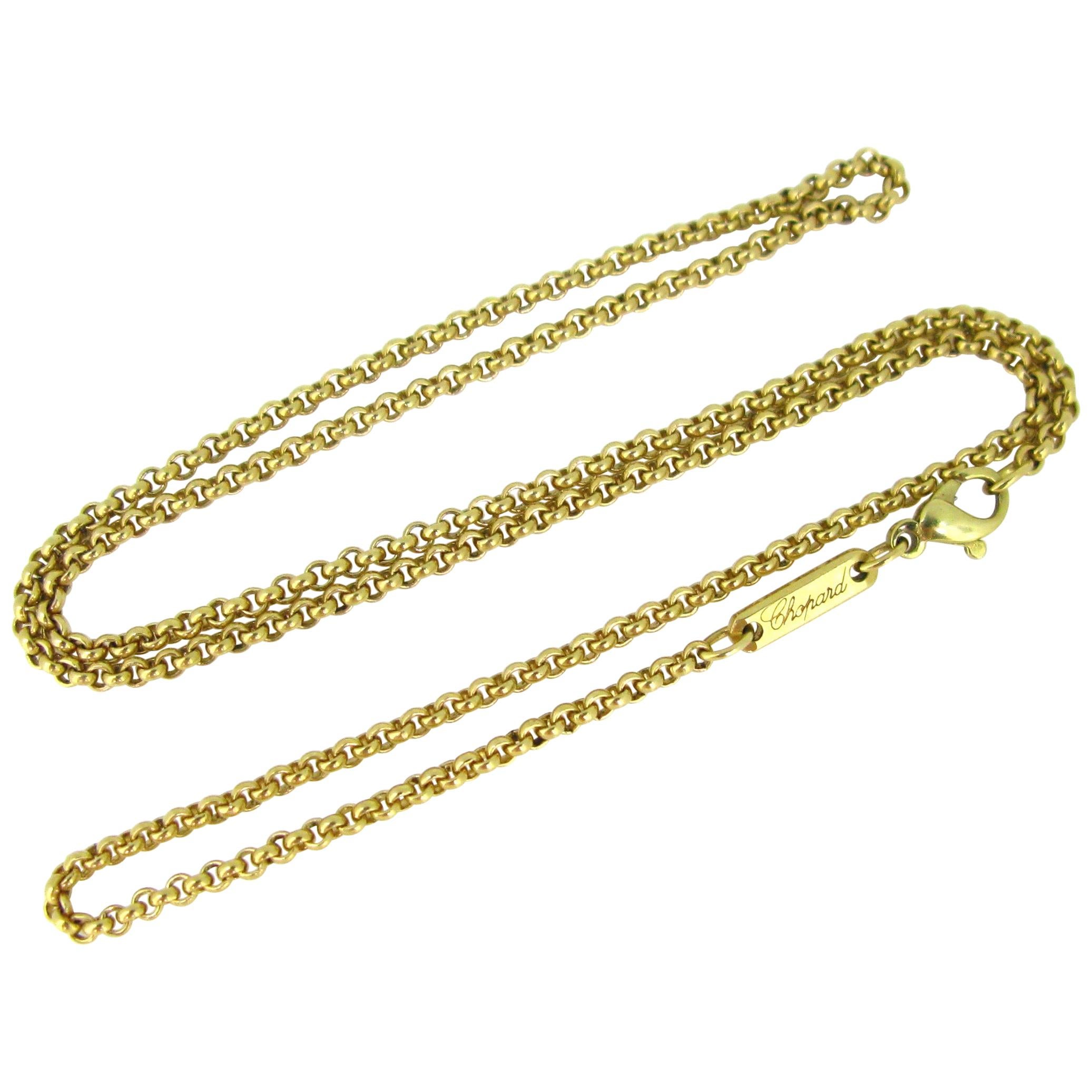 Chopard 18 Karat Yellow Gold Chain at 1stDibs