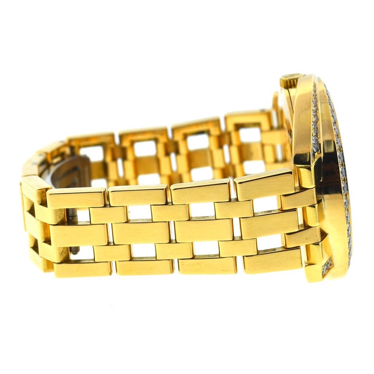 Chopard 18 Karat Yellow Gold Happy Spirit Diamond Ladies Watch at 1stDibs