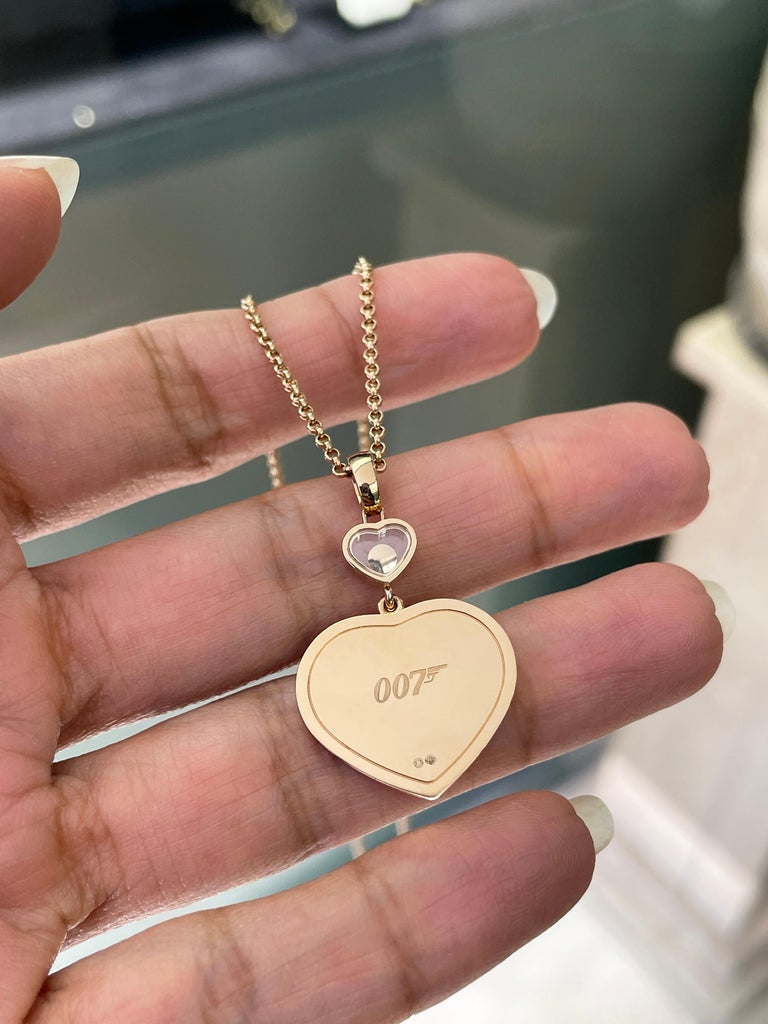 Chopard 18ct Gold Happy Hearts James Bond 007 Limited Edition Diamond ...