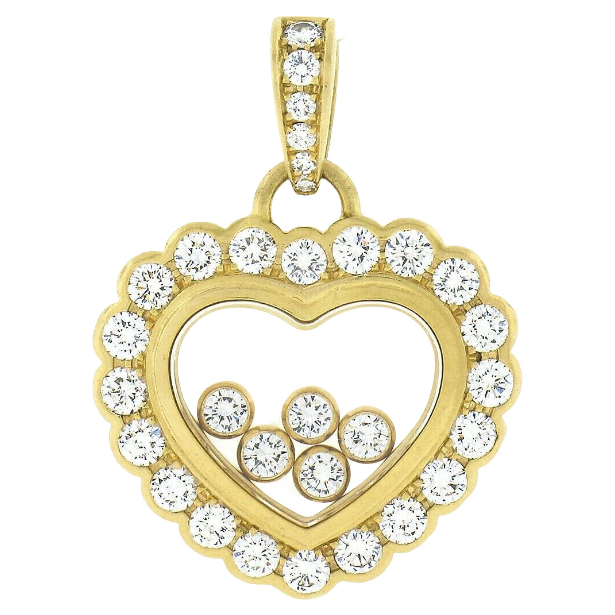 Chopard Fancy Diamond Gold Heart Pendant at 1stDibs | gold heart ...