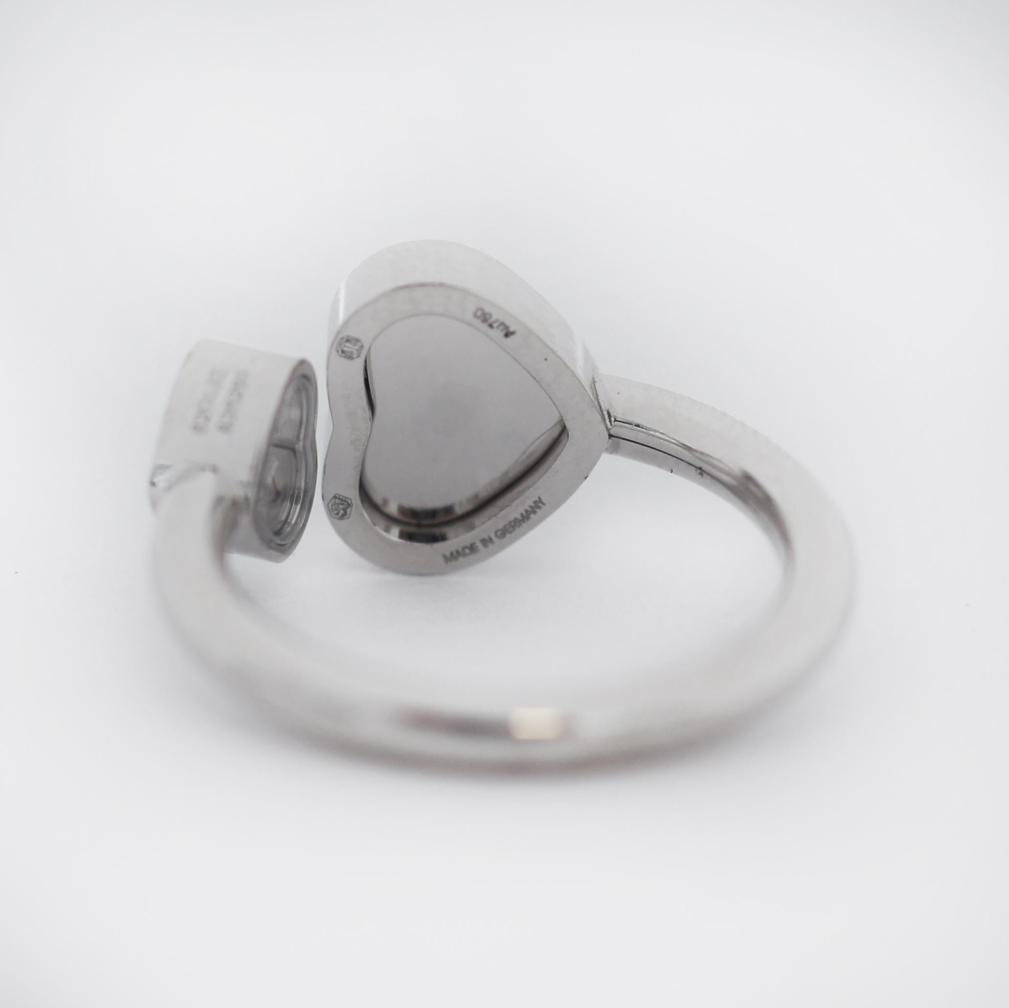 Chopard 18k Gold and Diamonds Happy Hearts Ring For Sale at 1stDibs