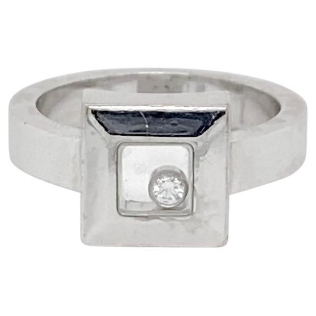 Diamond Heart 18K Yellow Gold Ring by Chopard For Sale at 1stDibs