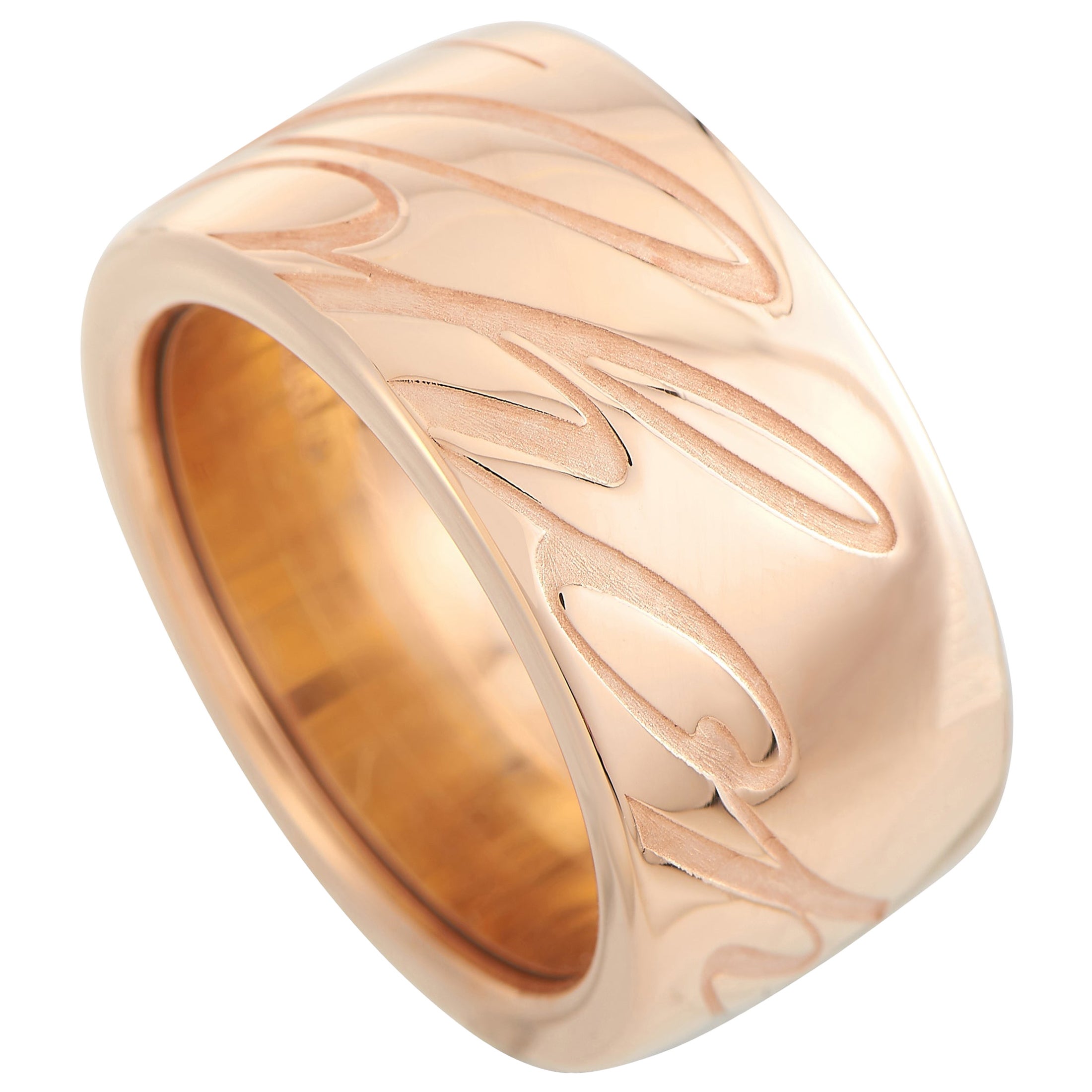 Chopard Chopardissimo 18 Karat Rose Gold Band Ring at 1stDibs ...