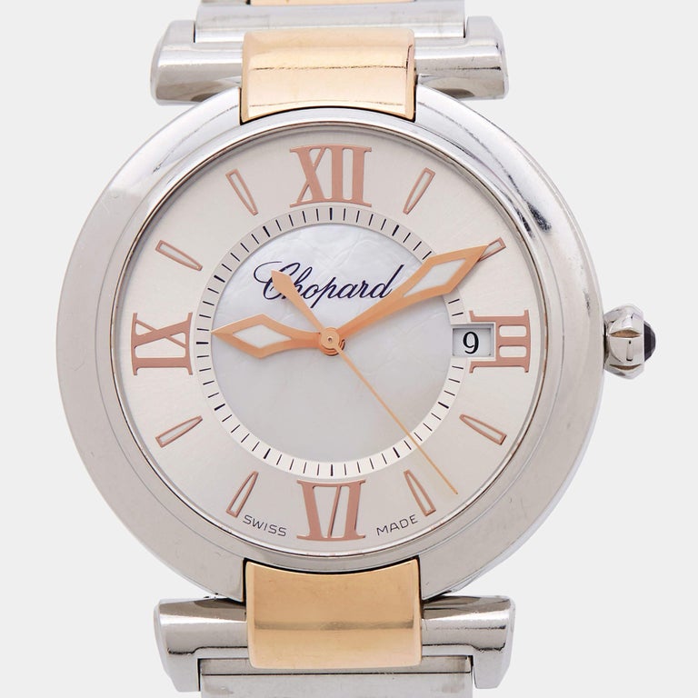Chopard 18k Rose Gold Stainless Steel Imperiale Women's Wristwatch 36 ...