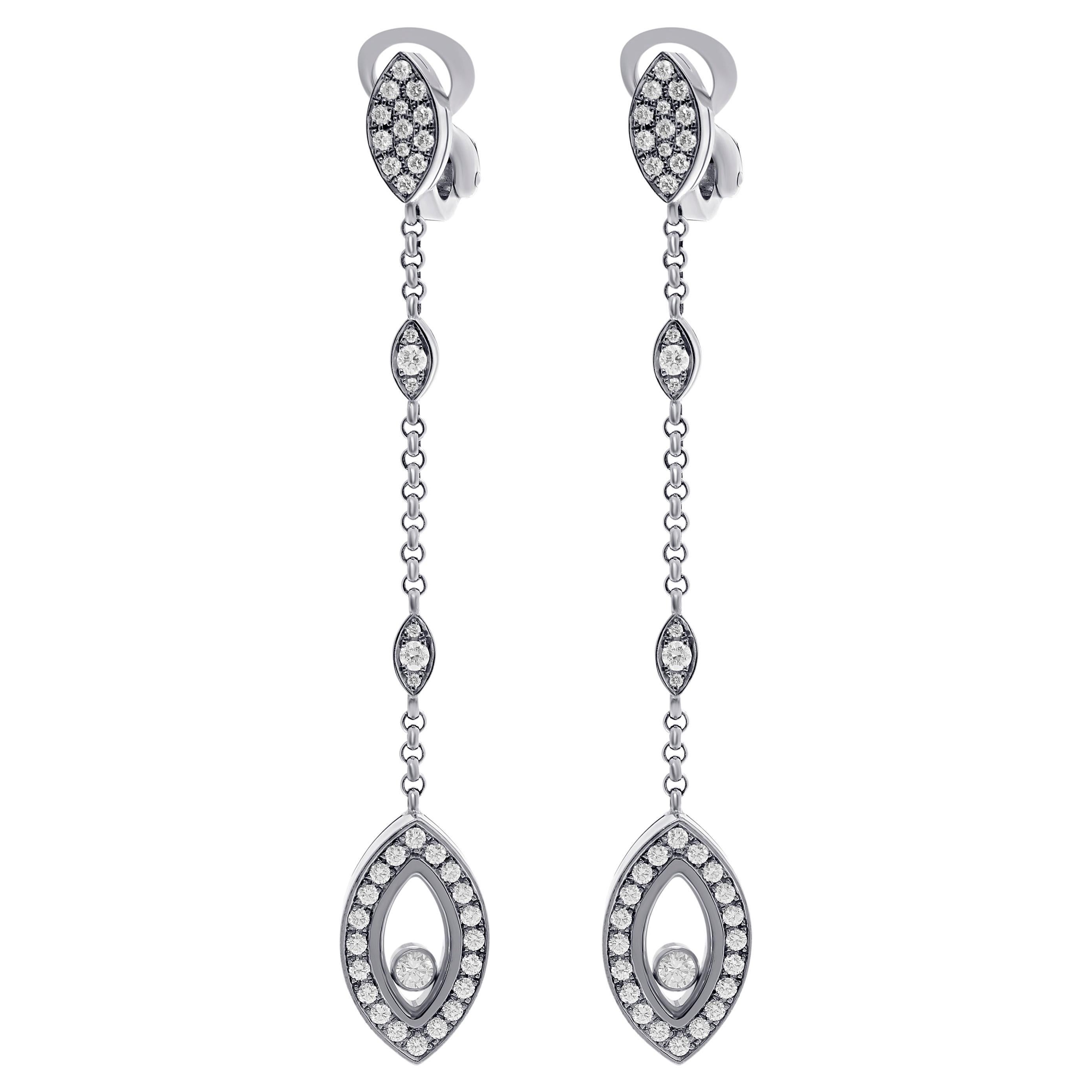 Chopard Happy Diamonds Drop Earrings at 1stDibs