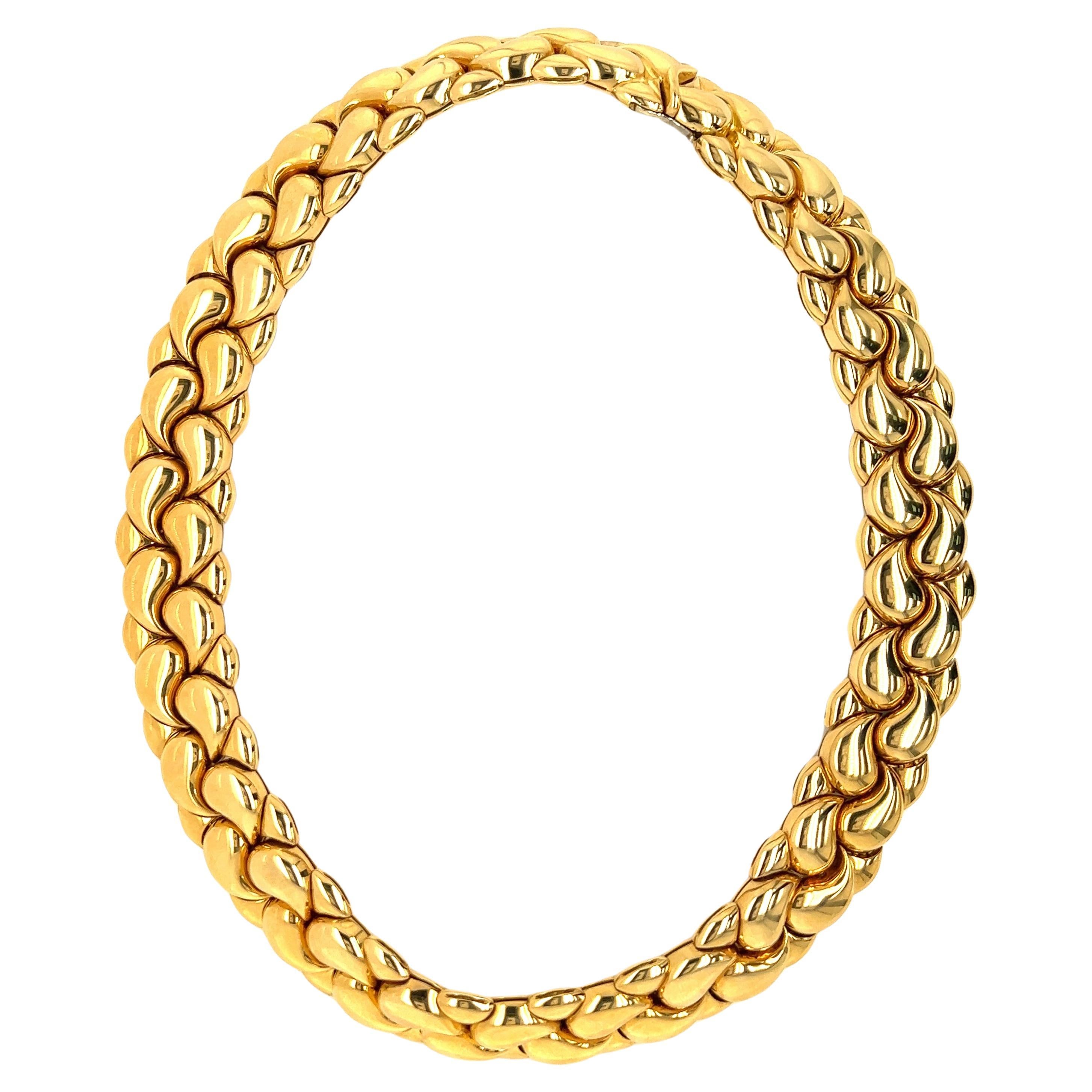 Chopard Rose Gold Teardrop Necklace For Sale at 1stDibs