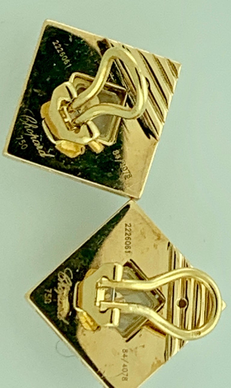 Chopard, 18 Karat Gold Happy Diamonds Clip Earrings Women 98 Pieces ...