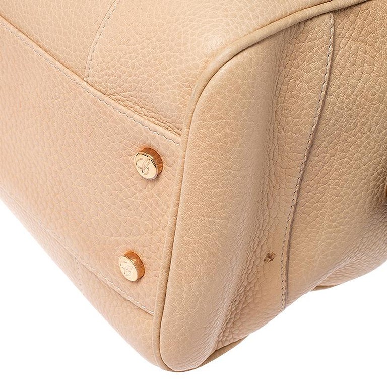 Chopard Beige Leather Caroline Happy Diamond Satchel at 1stDibs