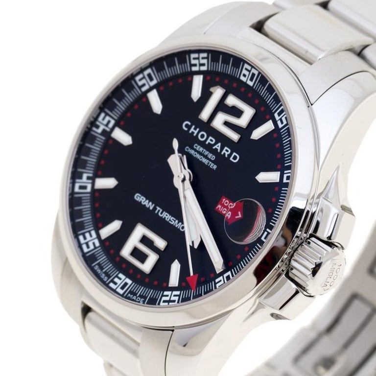 Chopard Black Steel Mille Miglia Gran Turismo XL 8997 Men's Wristwatch ...