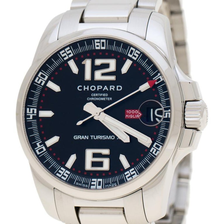 Chopard Black Steel Mille Miglia Gran Turismo XL 8997 Men's Wristwatch ...