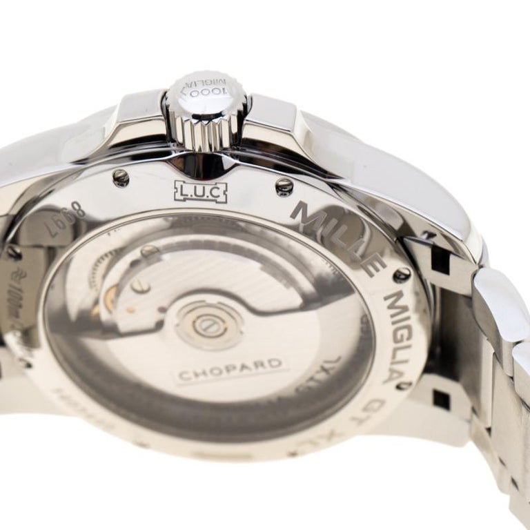 Chopard Black Steel Mille Miglia Gran Turismo XL 8997 Men's Wristwatch ...