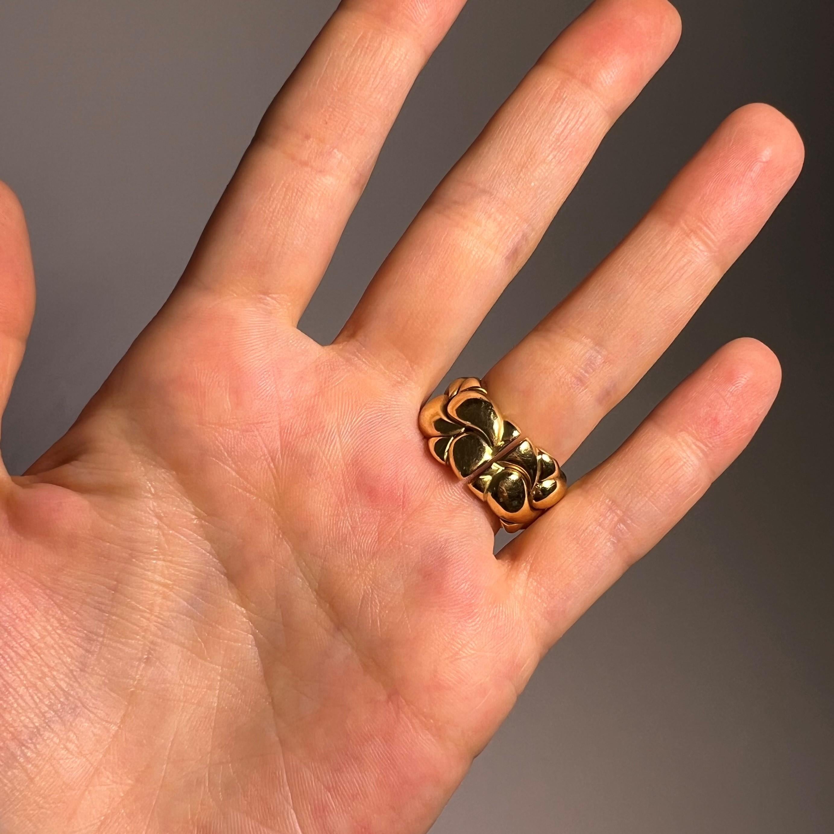 Chopard Casmir Ring in 18 Karat Yellow Gold For Sale at 1stDibs