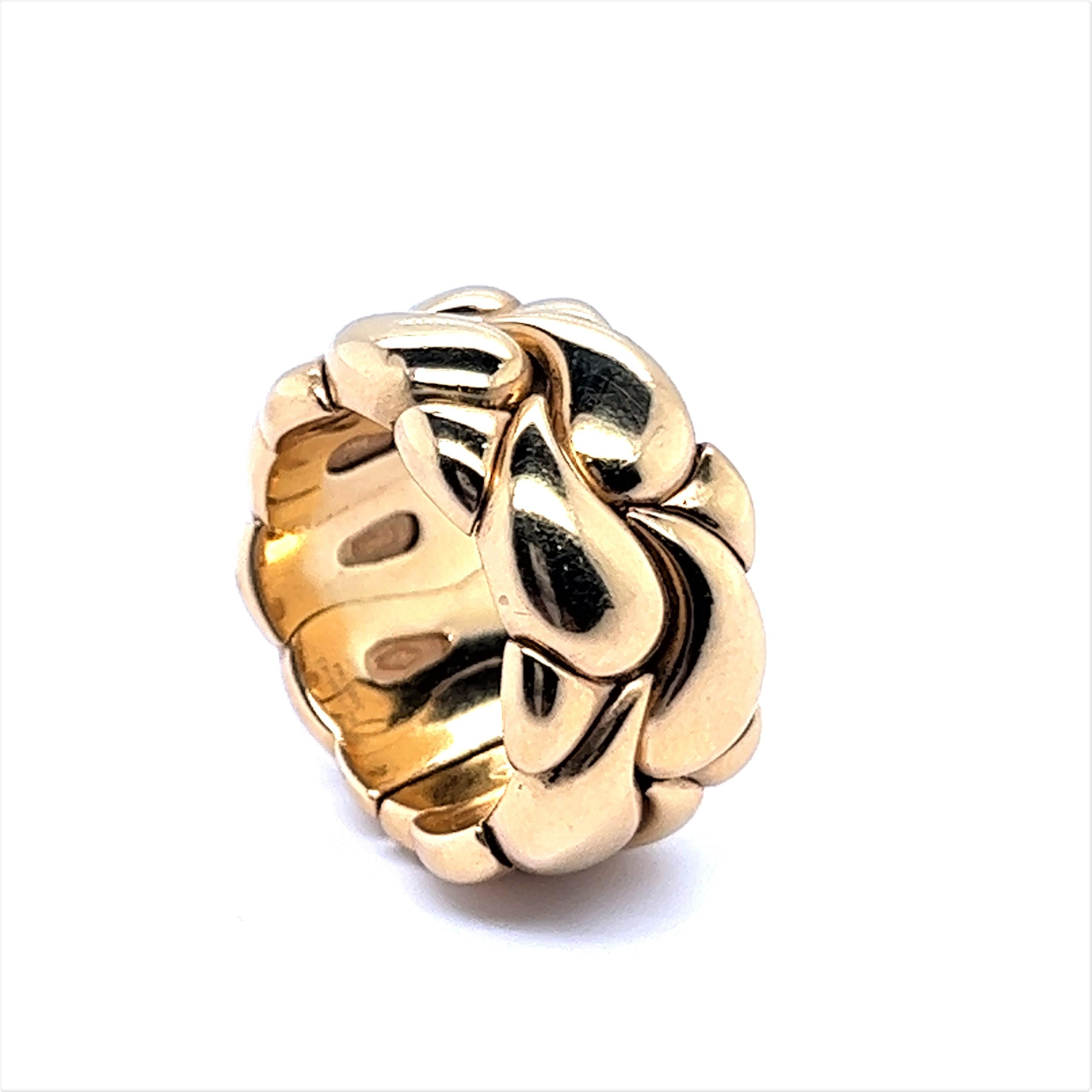 Chopard Casmir Ring in 18 Karat Yellow Gold For Sale at 1stDibs
