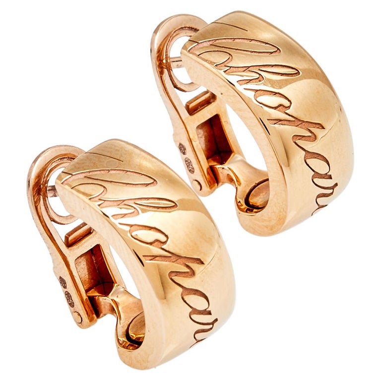 Chopard Chopardissimo 18k Rose Gold Earrings at 1stDibs