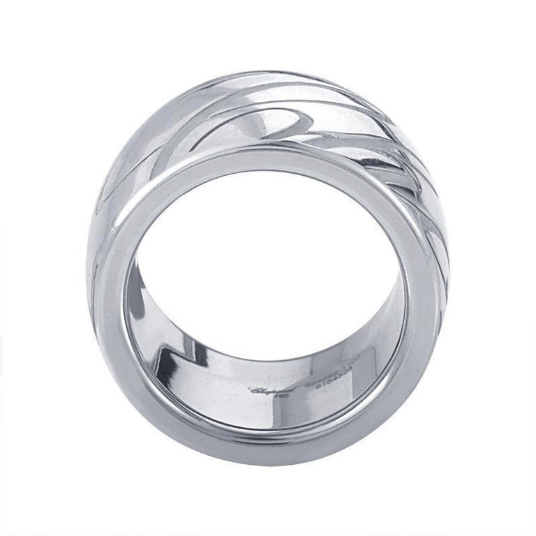 Chopard "Chopardissimo" Ring 18 Karat White Gold at 1stDibs