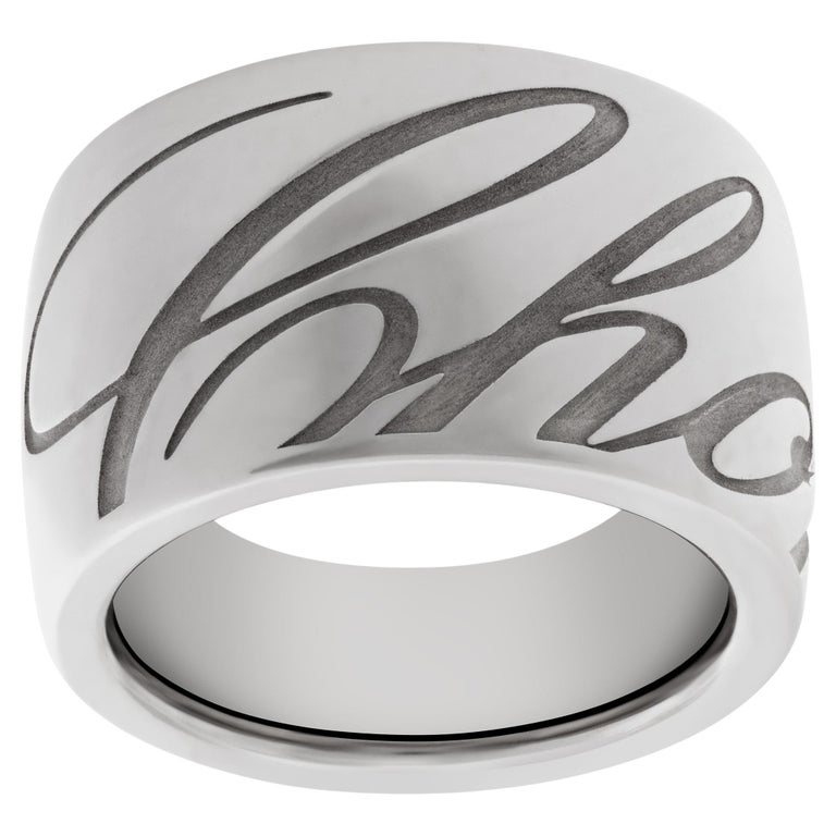 Chopard Bague Chopardissimo en or blanc 18 carats En vente sur 1stDibs