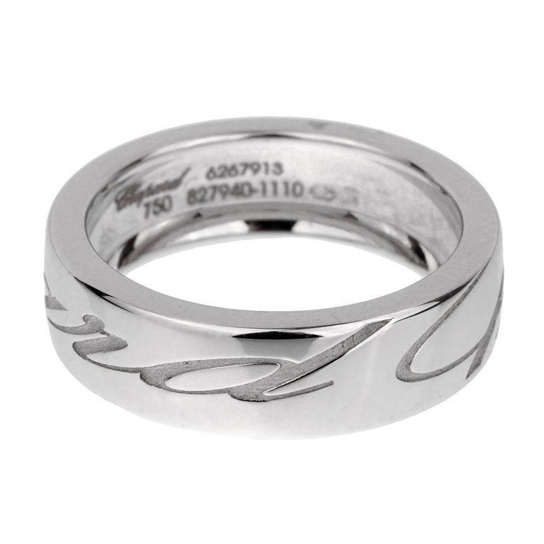 Chopard Chopardissimo White Gold Band Ring at 1stDibs | white gold band ...