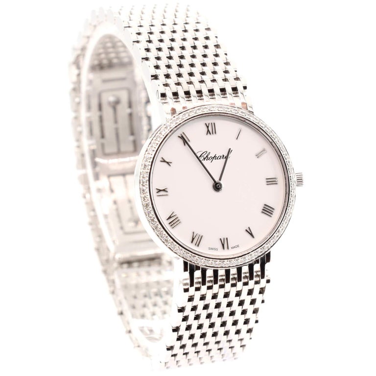 Chopard Classic Round Manual Watch White Gold with Diamond Bezel For ...