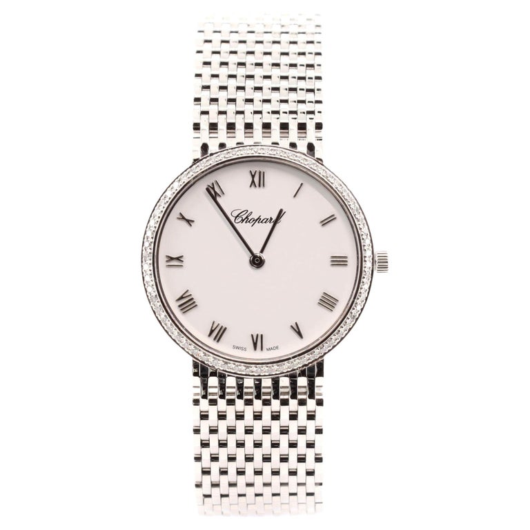 Chopard Classic Round Manual Watch White Gold with Diamond Bezel For ...