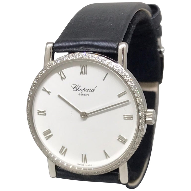 Chopard Classic White Gold and Diamond White Dial Mechanical Ladies ...