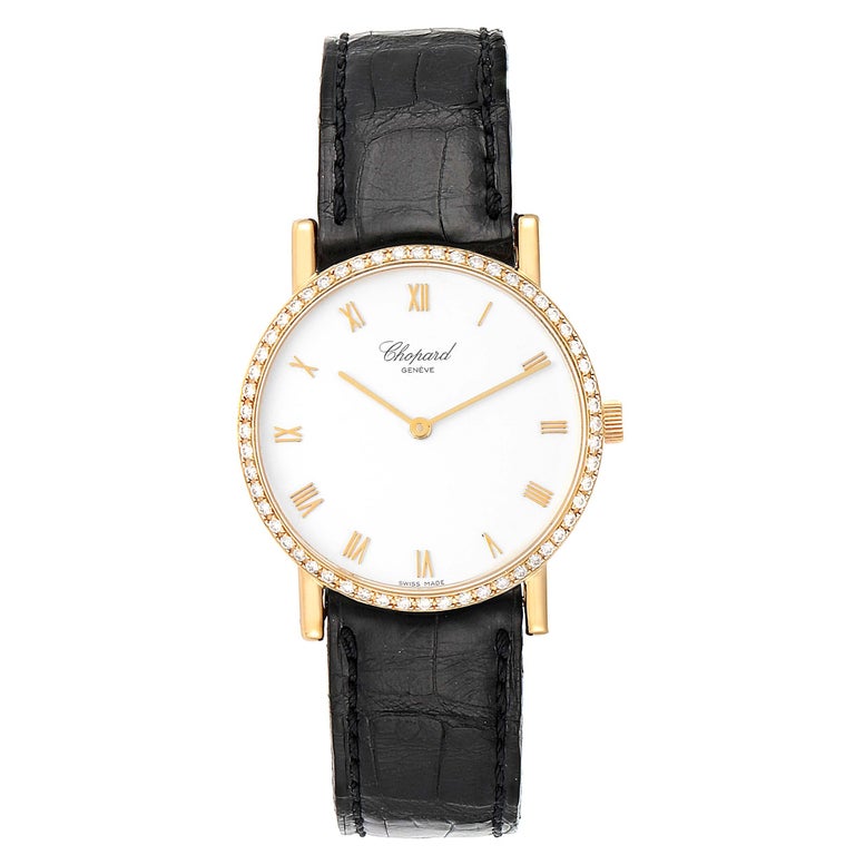 Chopard Classique Yellow Gold Diamond Men's Watch 3154 For Sale at 1stDibs