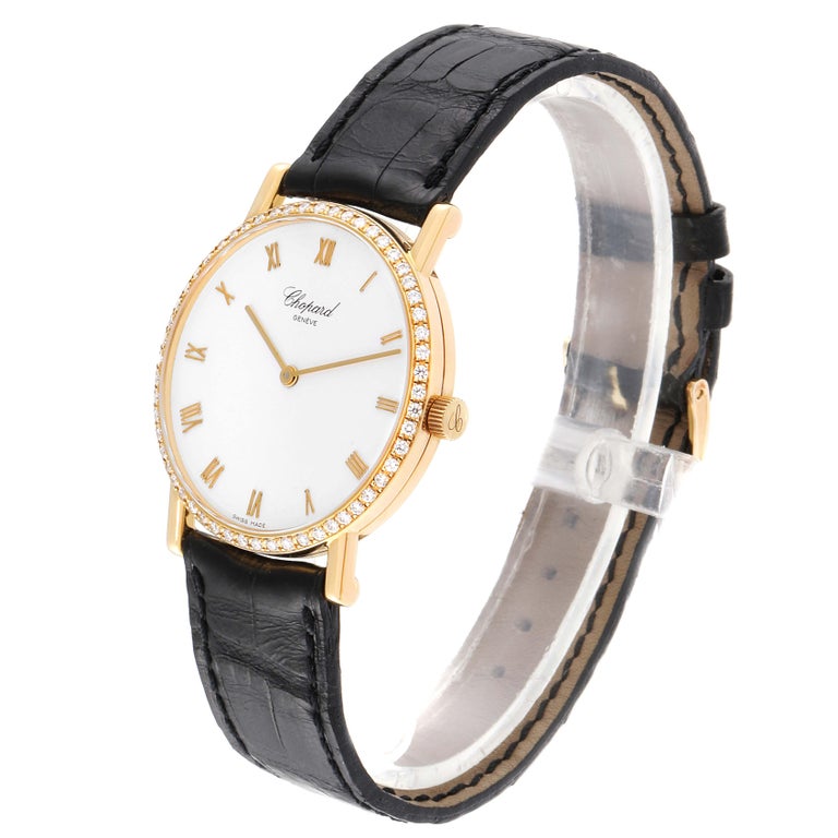 Chopard Classique Yellow Gold Diamond Men's Watch 3154 For Sale at 1stDibs