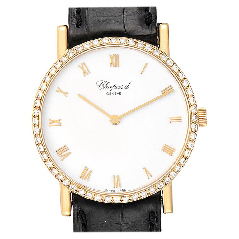 Chopard Classique Yellow Gold Diamond Men's Watch 3154 For Sale at 1stDibs