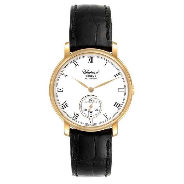 Chopard Classique Yellow Gold White Dial Men's Watch 1223 Box Papers ...