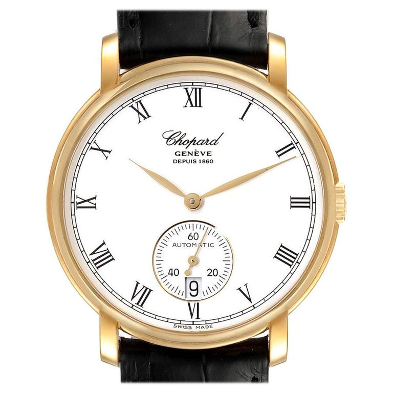 Chopard Classique Yellow Gold White Dial Men's Watch 1223 Box Papers ...