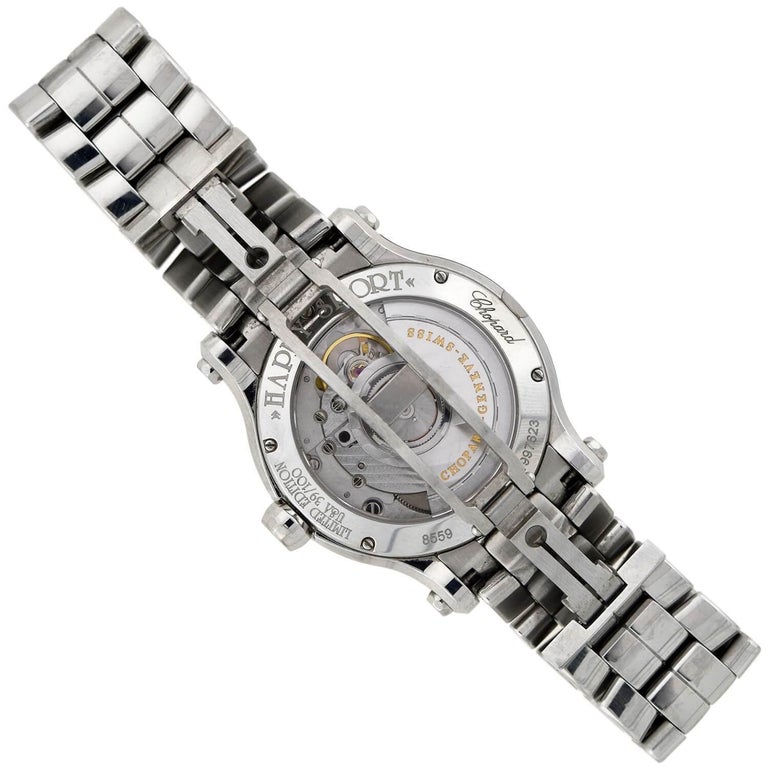 Chopard Contemporary "Happy Sport Limited Edition USA" Diamond Watch ...