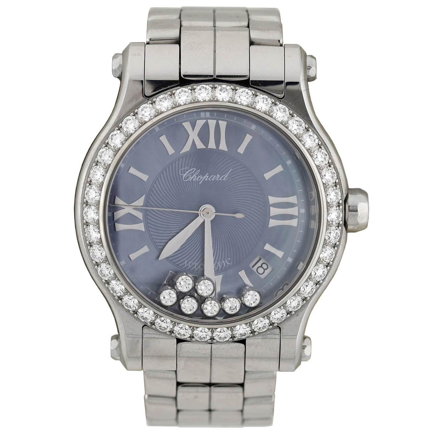 Chopard Contemporary "Happy Sport Limited Edition USA" Diamond Watch ...