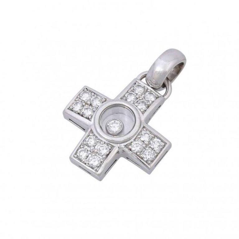 Chopard Cross Pendant 'Happy Diamonds' For Sale at 1stDibs