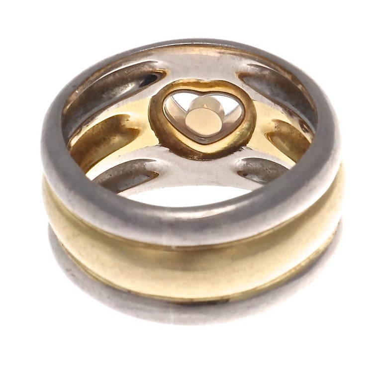 Vintage Chopard Diamond Happy Heart Ring at 1stDibs