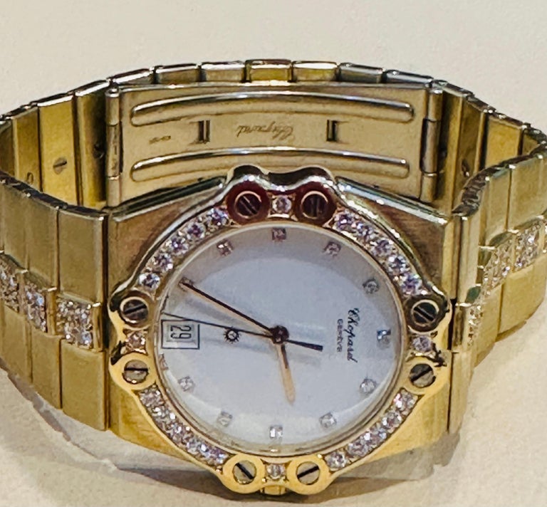 Chopard Factory Diamond 18 Karat Yellow Gold 153 Grams Diamond Belt ...