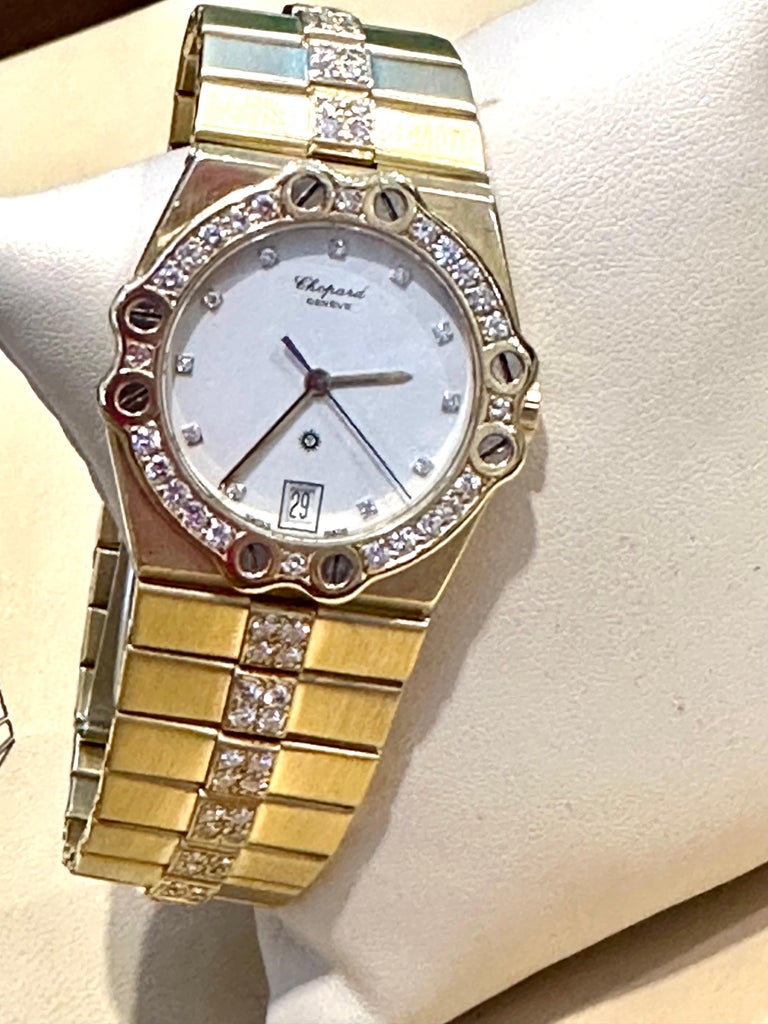 Chopard Factory Diamond 18 Karat Yellow Gold 153 Grams Diamond Belt ...
