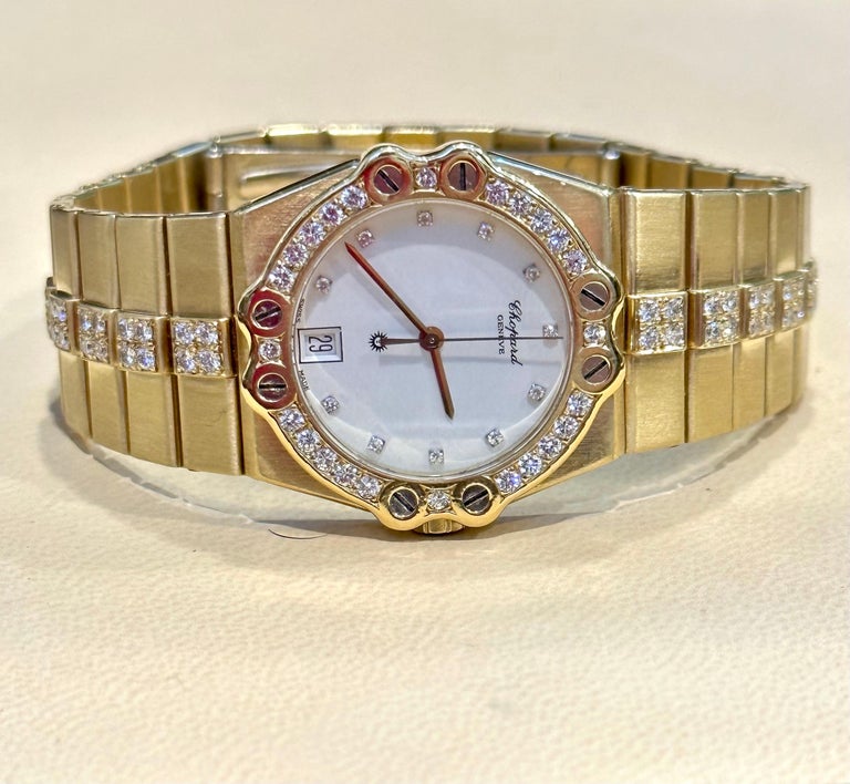 Chopard Factory Diamond 18 Karat Yellow Gold 153 Grams Diamond Belt ...