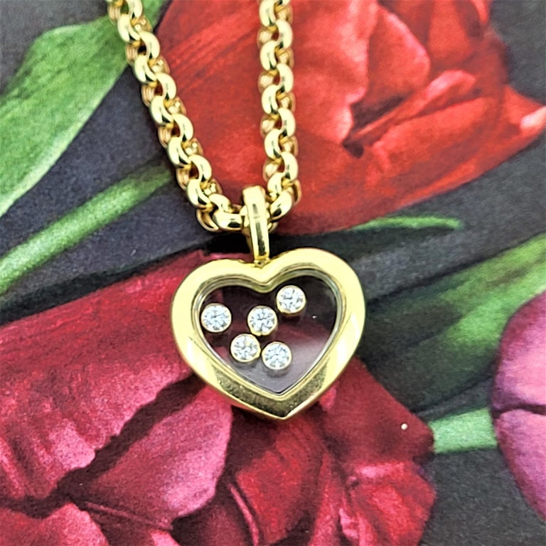 Chopard Floating Diamond Necklace For Sale at 1stDibs