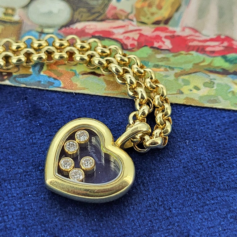 Chopard Floating Diamond Necklace For Sale at 1stDibs