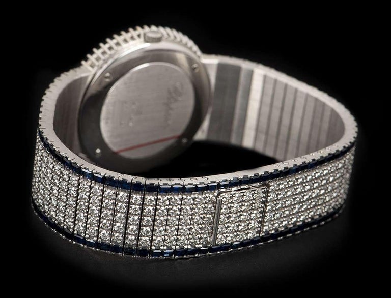 Chopard Fully Loaded Diamond and Blue Sapphire Set Watch 143001-1003 at ...