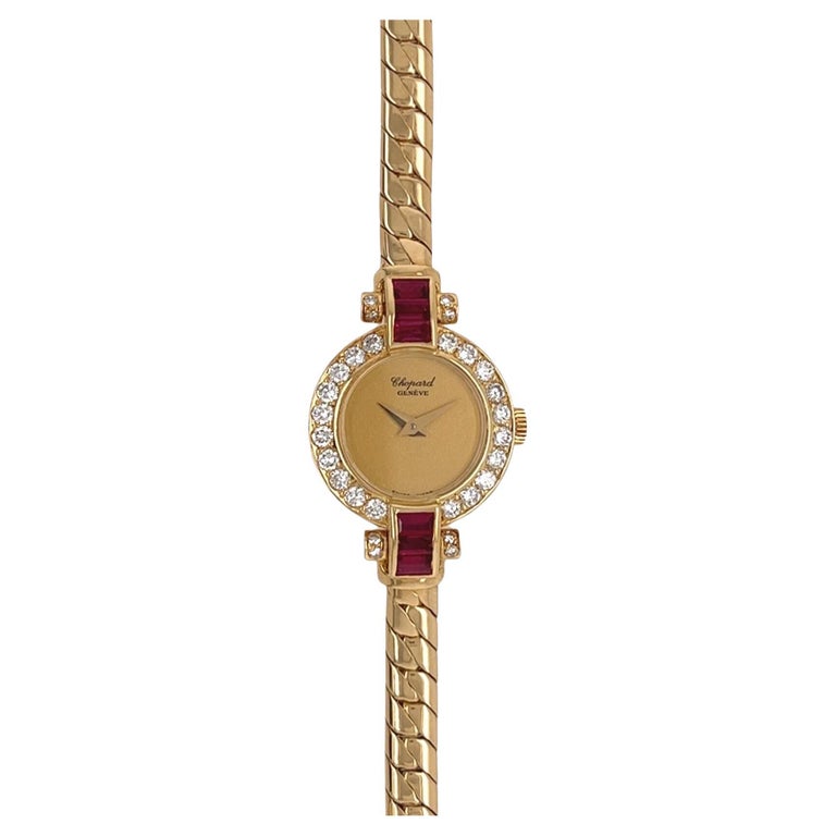 Chopard Gold, Diamond and Ruby Watch at 1stDibs