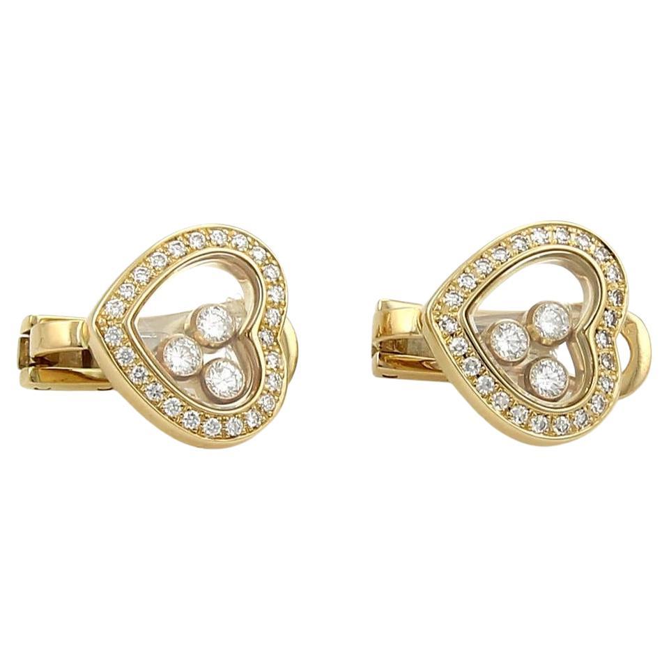 Chopard Happy Diamond 18k Yellow Gold Heart Clip on Non Pierced ...