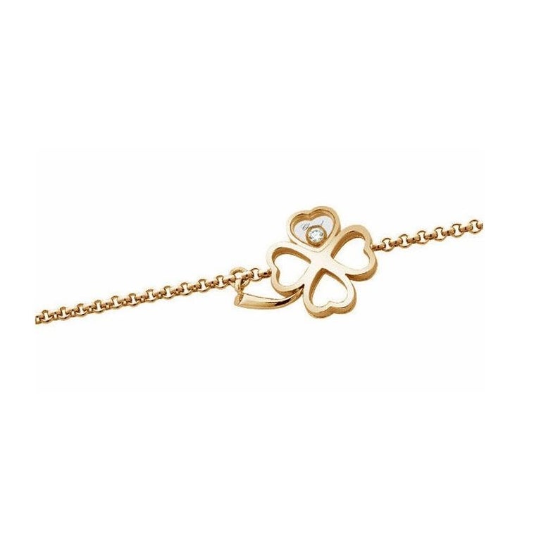 Chopard Happy Diamond Clover Bracelet 857862/5001 For Sale at 1stDibs
