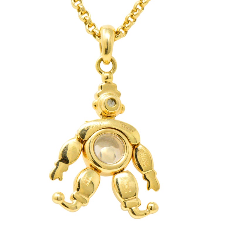 Chopard Happy Diamond Clown 18 Karat Yellow Gold Pendant Necklace at ...
