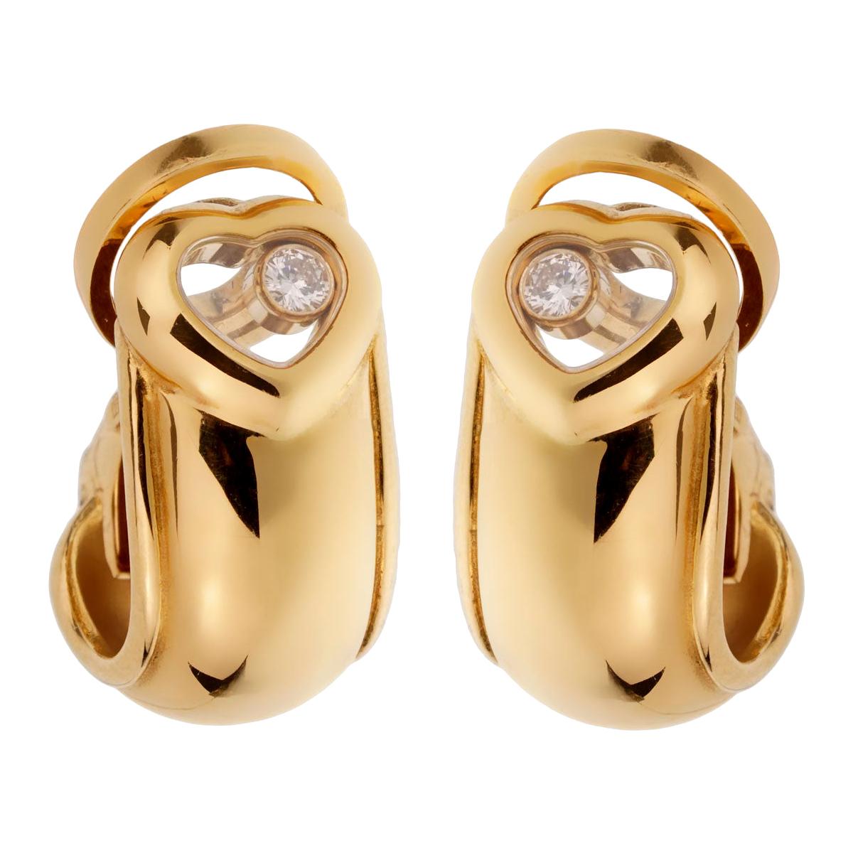 CHOPARD Casmir Gold Earrings with Semiprecious Stones at 1stDibs