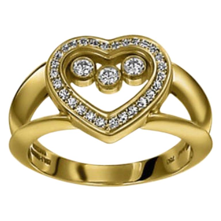 Chopard Happy Diamond Heart Ring 824502-0109 For Sale at 1stDibs