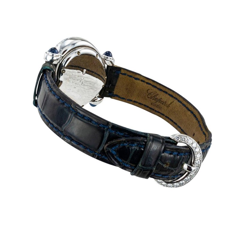 Chopard Happy Diamond Heart Shaped White Gold Wristwatch at 1stDibs