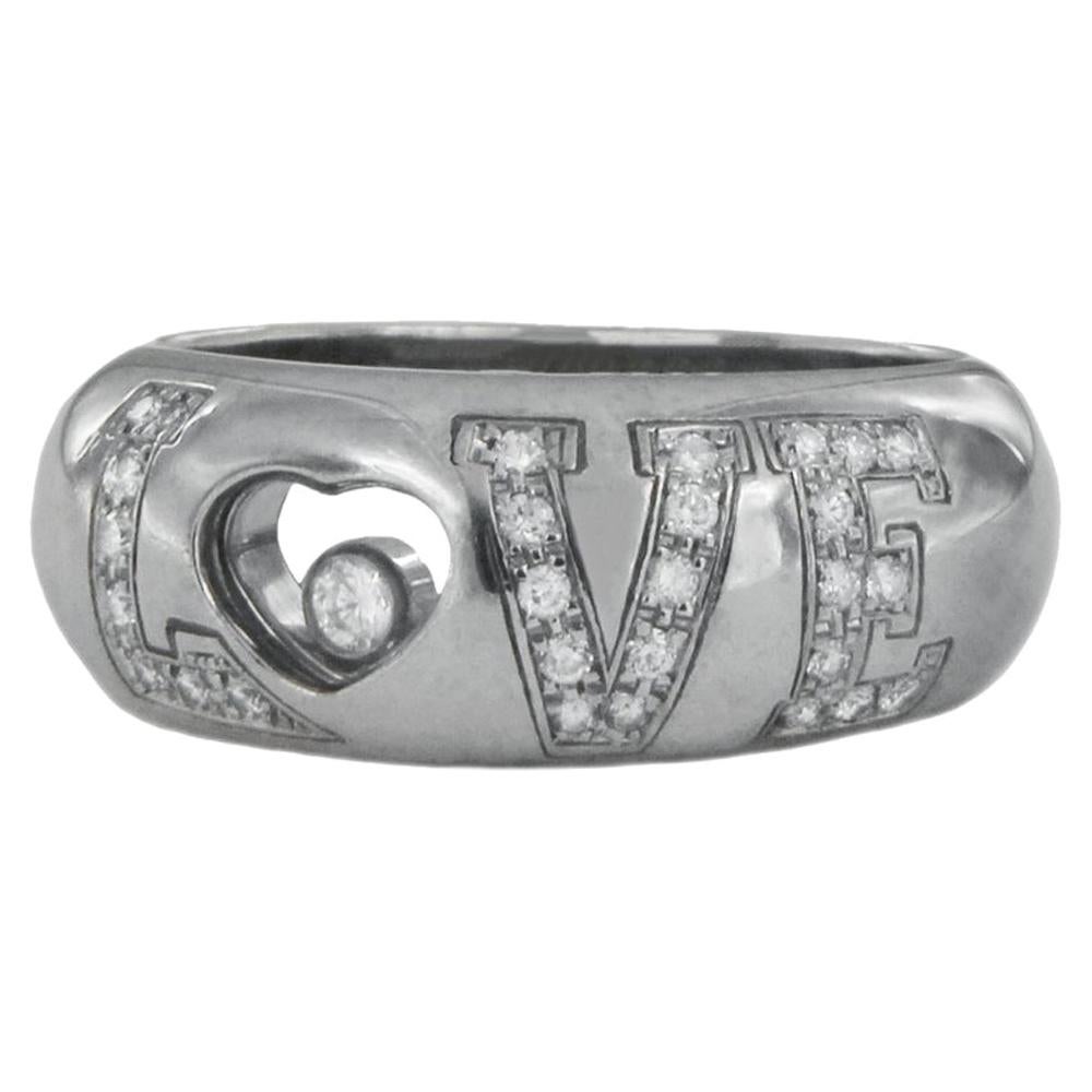 Chopard Happy Diamonds White Gold Diamonds and Pink Sapphires Heart ...