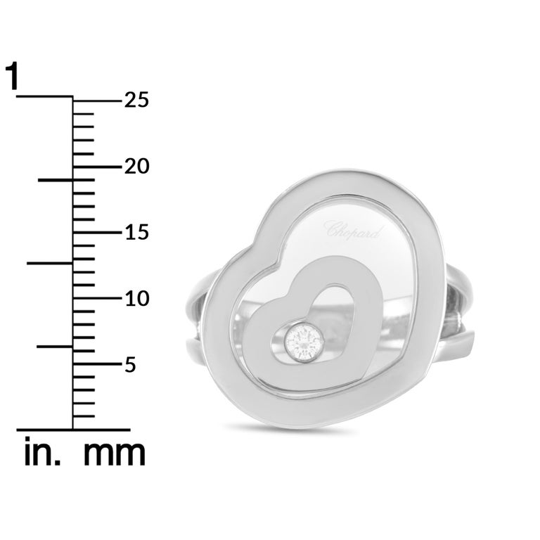 Chopard Happy Diamonds 18 Karat White Gold and Floating Diamond 2 ...